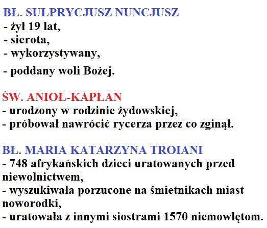 5 maja: Bł. Sulprycjusz Nuncjusz, Św. Stanisław Kazimierczyk, Św. Anioł ...